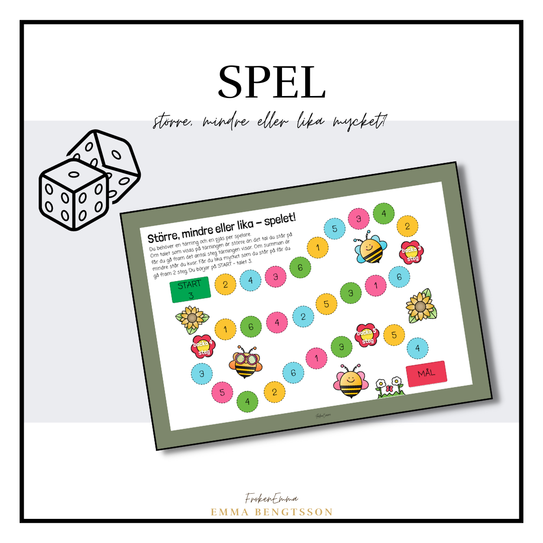 Spel - större, mindre eller lika | Teach Academy Spel - större, mindre eller lika | Teach Academy