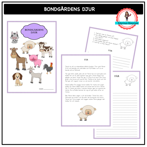 Bondgårdens djur | Teach Academy Bondgårdens djur | Teach Academy