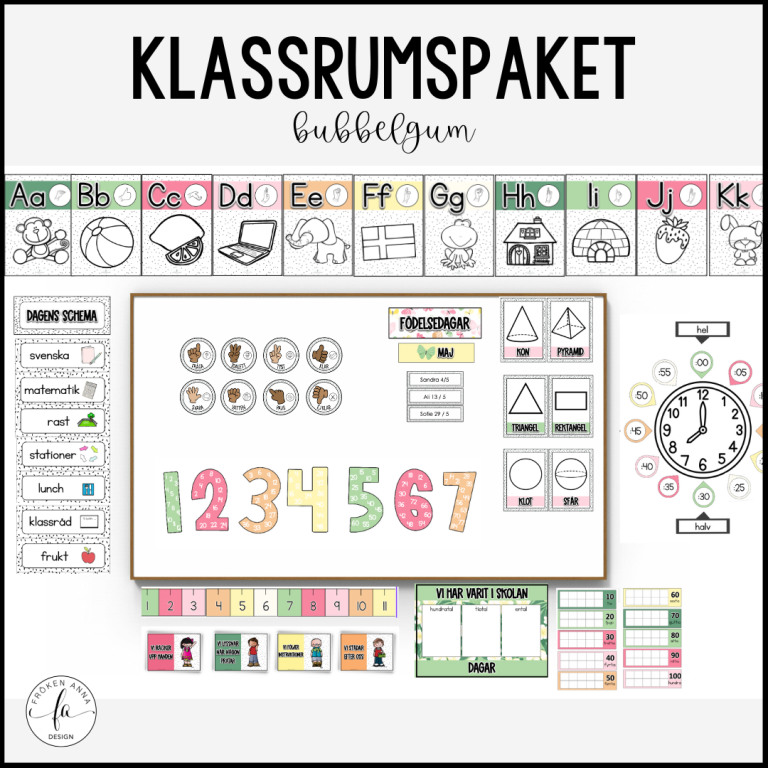 GIGANTISKT klassrumspaket: Bubbelgum | Teach Academy GIGANTISKT klassrumspaket: Bubbelgum | Teach Academy