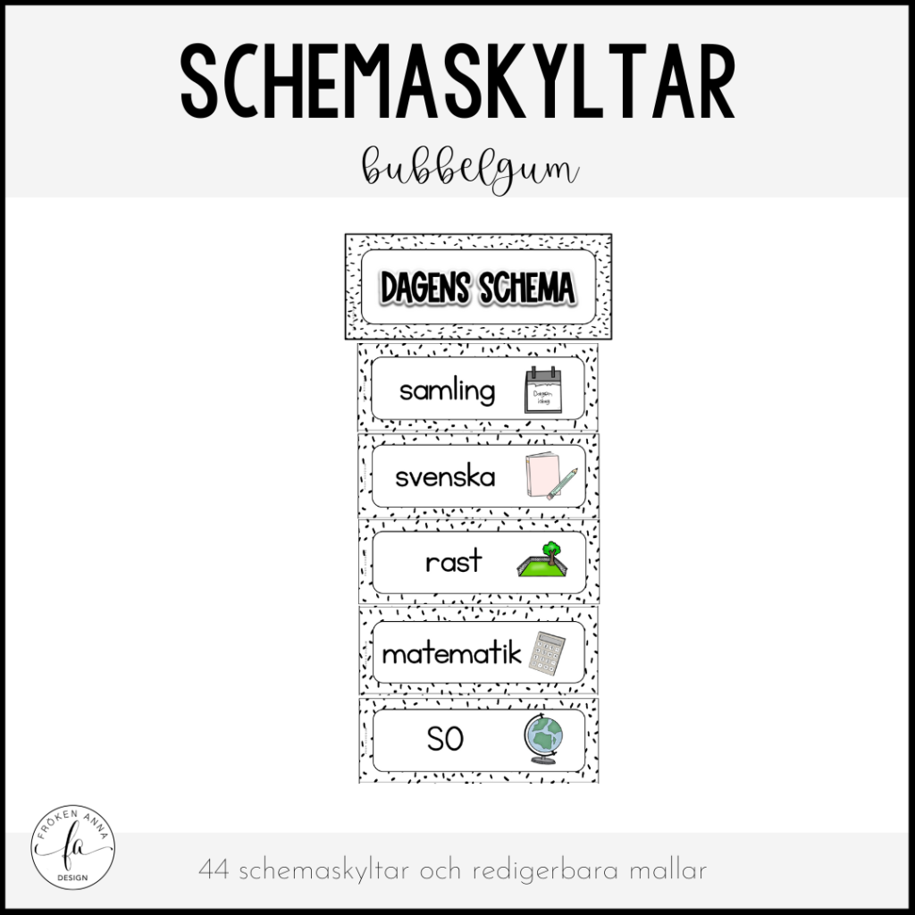 GIGANTISKT klassrumspaket: Bubbelgum | Teach Academy GIGANTISKT klassrumspaket: Bubbelgum | Teach Academy