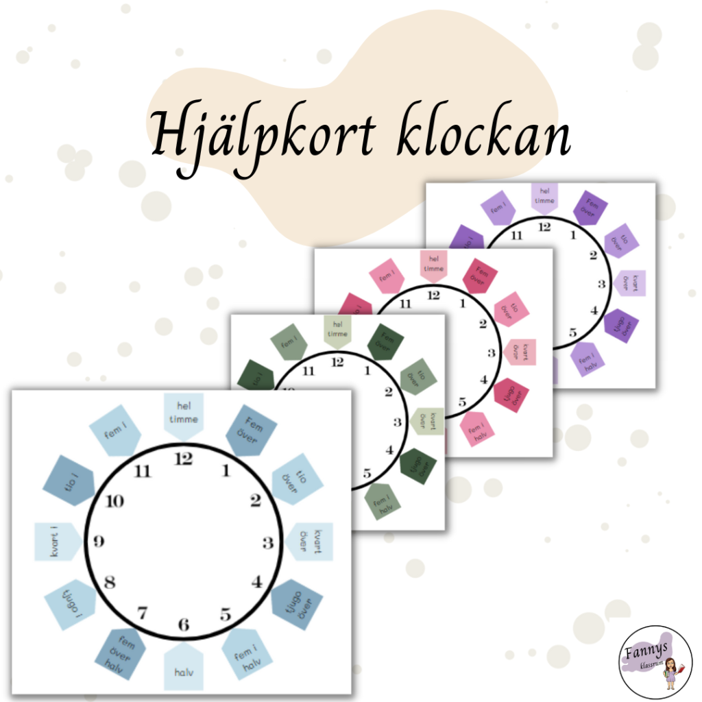 Hjälpkort till den analoga klockan | Teach Academy Hjälpkort till den analoga klockan | Teach Academy