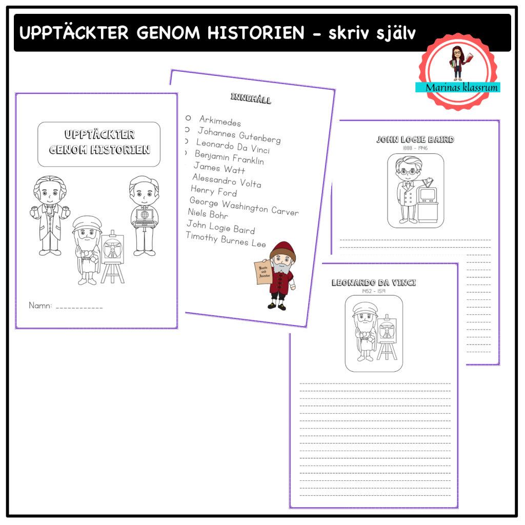 Upptäckter genom historien del 1 - skriv själv | Teach Academy Upptäckter genom historien del 1 - skriv själv | Teach Academy