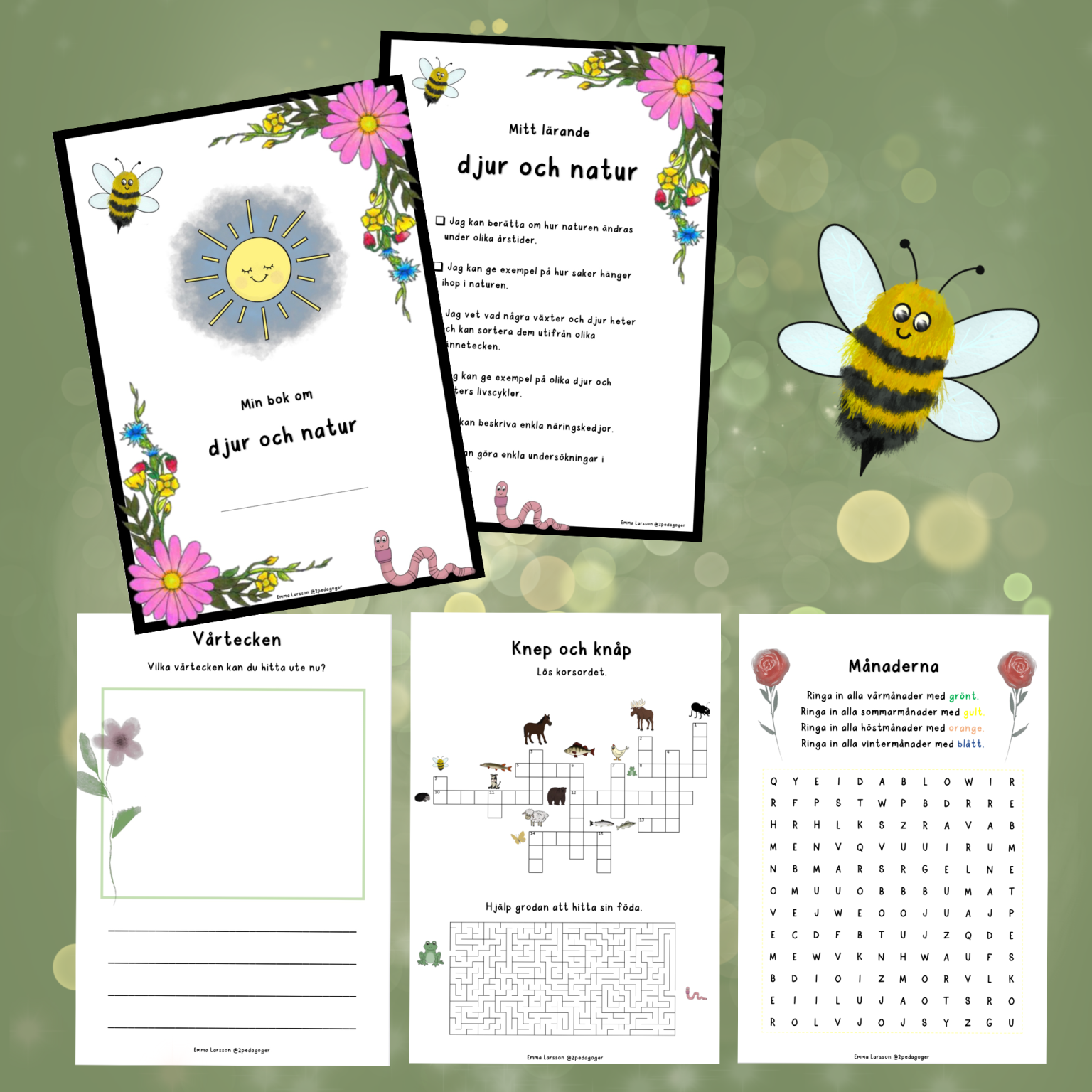Min bok om djur och natur | Teach Academy Min bok om djur och natur | Teach Academy