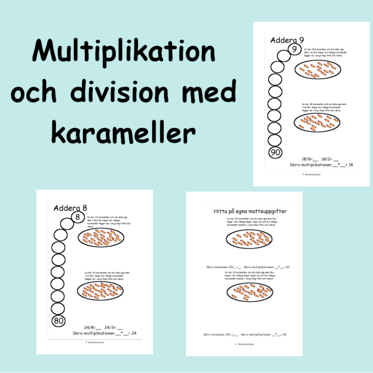 Multiplikation och division med karameller | Teach Academy Multiplikation och division med karameller | Teach Academy