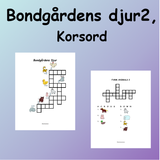 Bondgårdens djur 2 | Teach Academy Bondgårdens djur 2 | Teach Academy