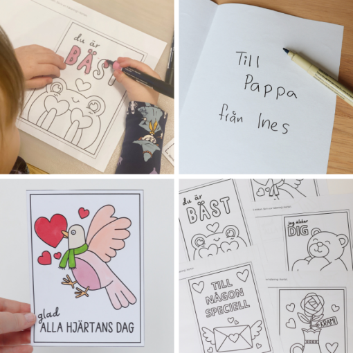 Alla hjärtans dags - kort (vikbara) 5 motiv | Teach Academy Alla hjärtans dags - kort (vikbara) 5 motiv | Teach Academy