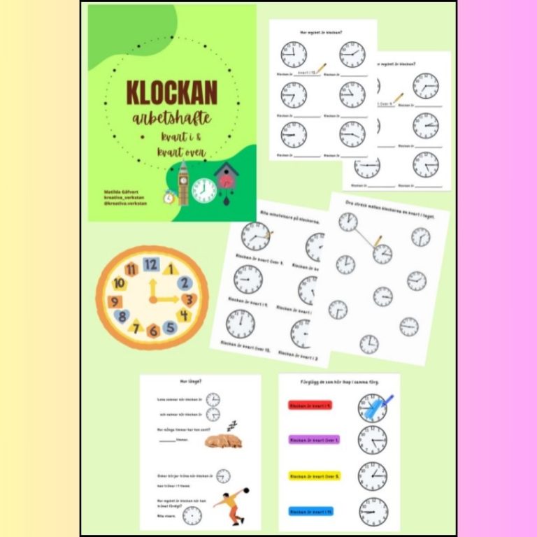 Stort häfte om KLOCKAN (analog & digital) | Teach Academy Stort häfte om KLOCKAN (analog & digital) | Teach Academy