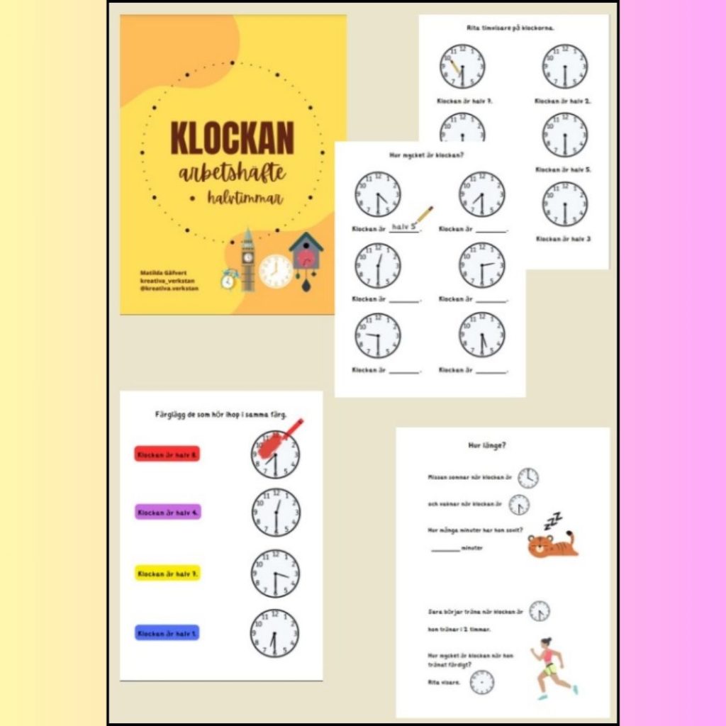 Stort häfte om KLOCKAN (analog & digital) | Teach Academy Stort häfte om KLOCKAN (analog & digital) | Teach Academy
