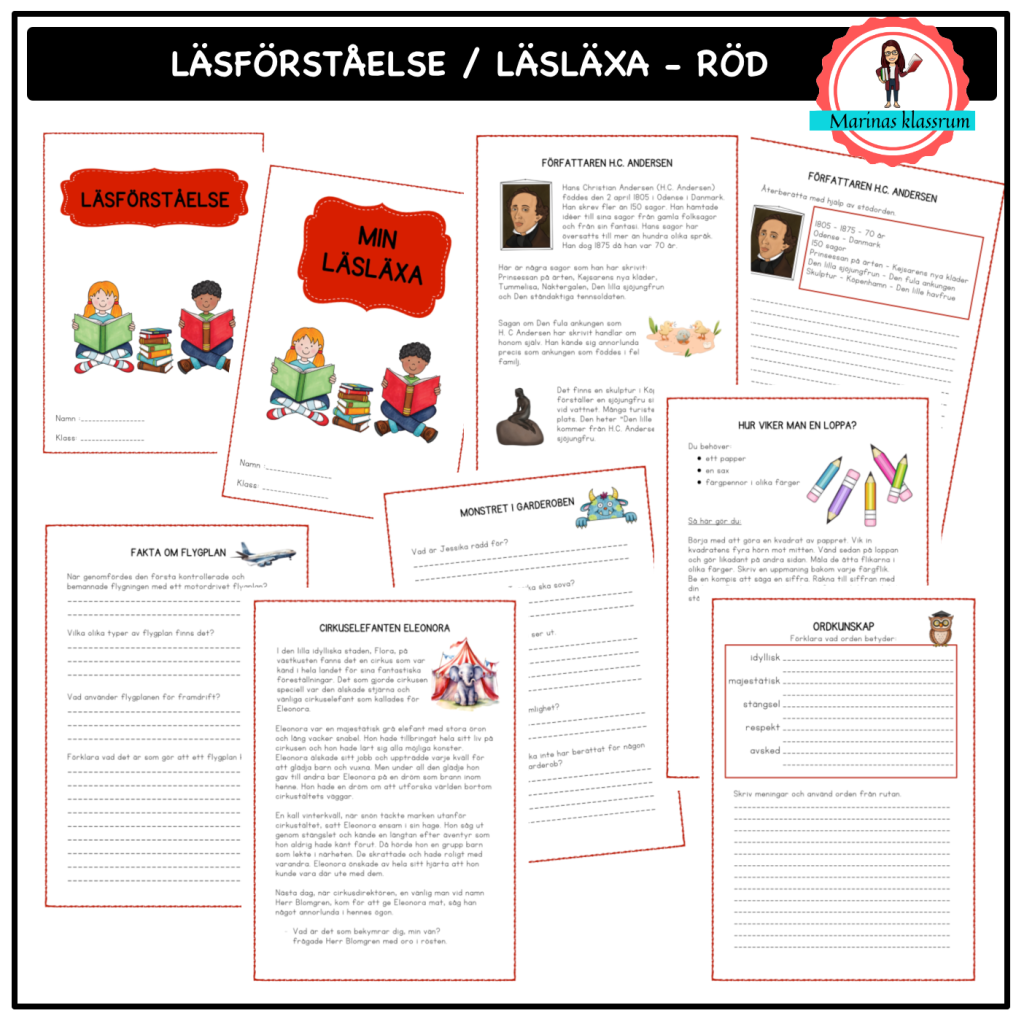 Läsförståelse / Läsläxa - RÖD åk 3 | Teach Academy Läsförståelse / Läsläxa - RÖD åk 3 | Teach Academy