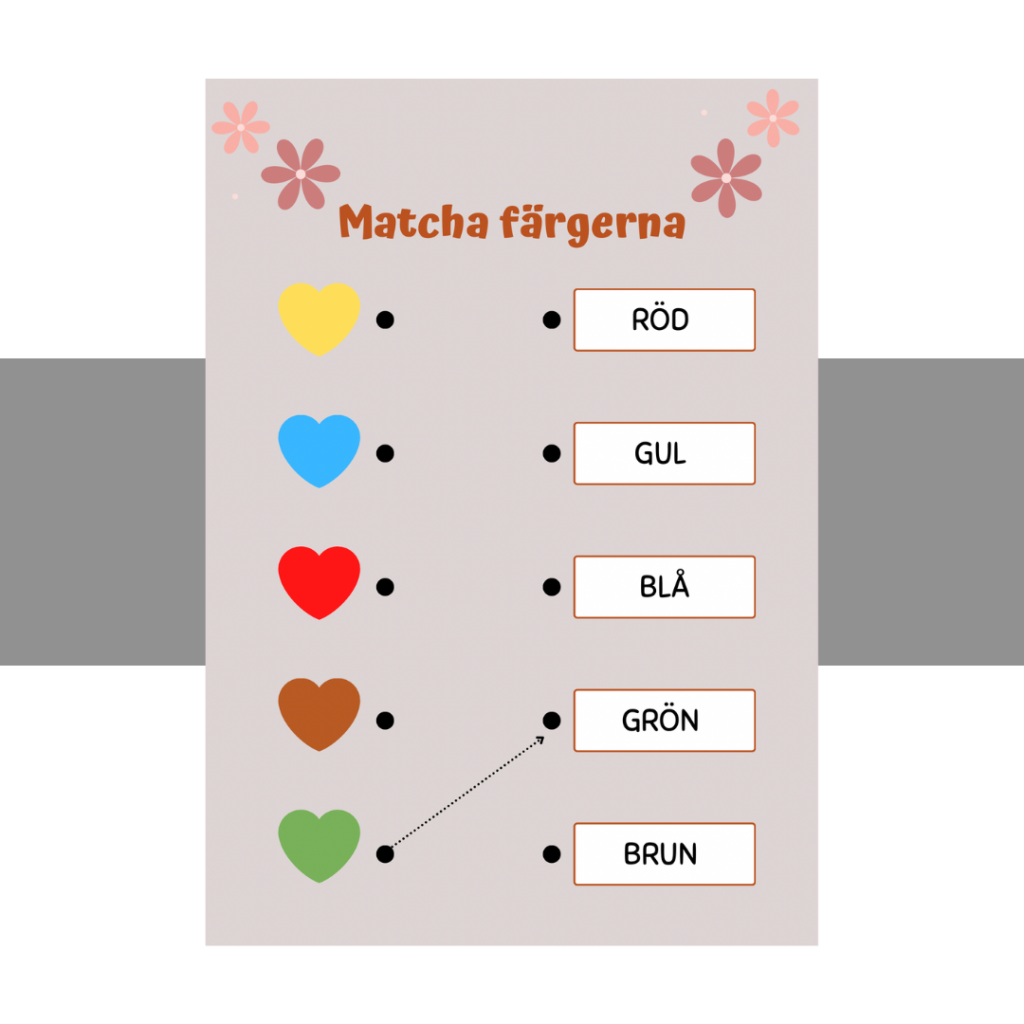 Dra streck till rätt färg | Teach Academy Dra streck till rätt färg | Teach Academy