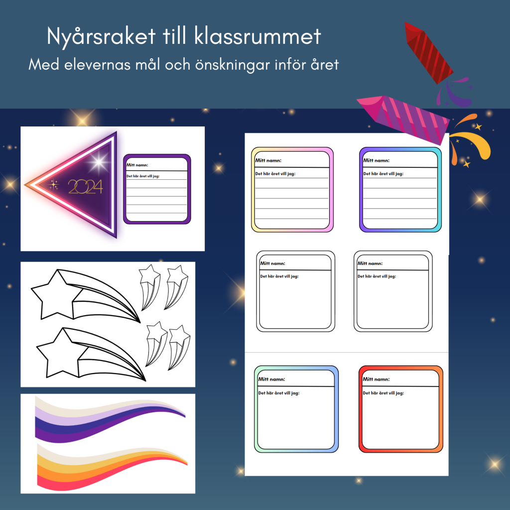 Nyårsraket till klassrummet med elevers mål & önskningar | Teach Academy Nyårsraket till klassrummet med elevers mål & önskningar | Teach Academy