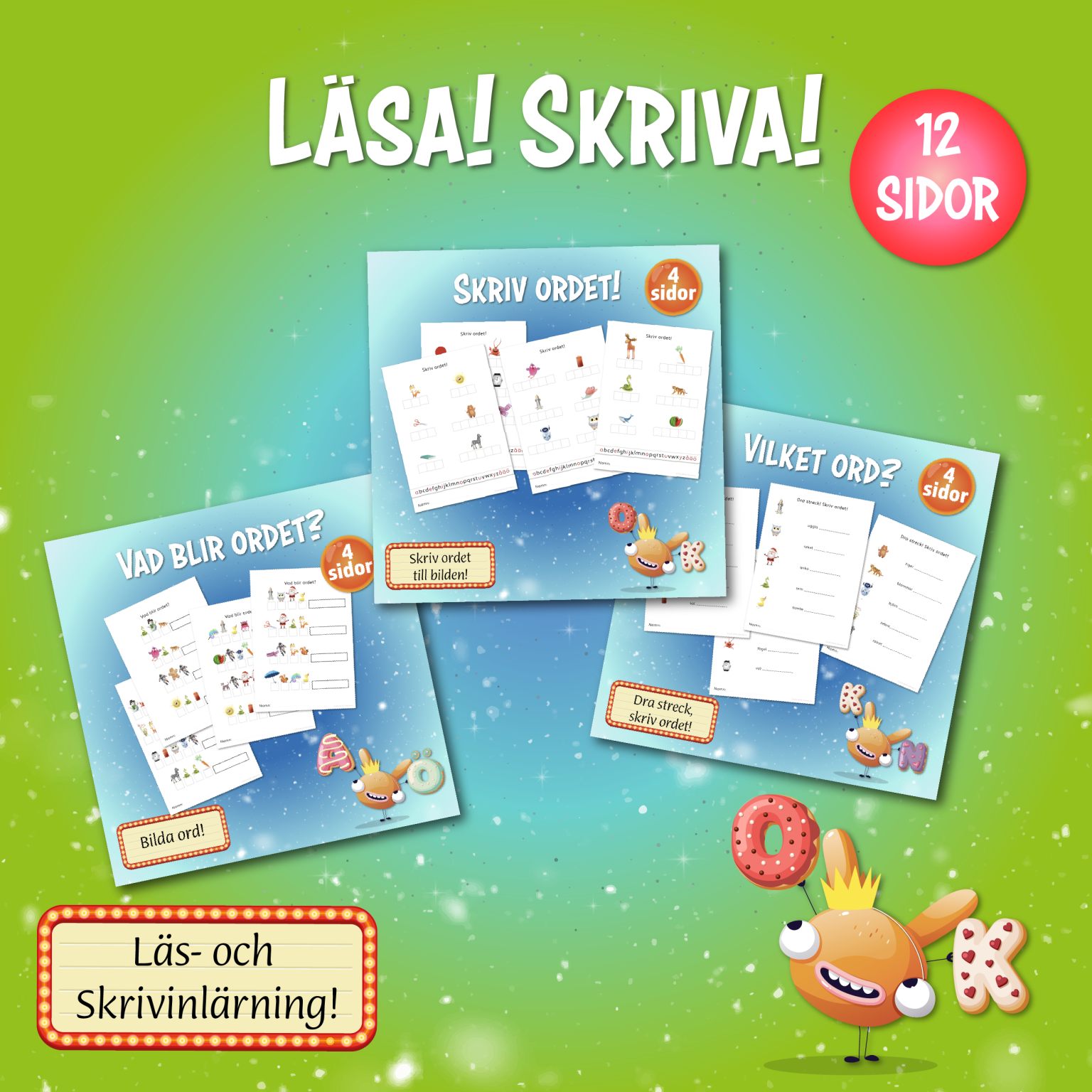 Paket: Läsa och skriva ord! | Teach Academy Paket: Läsa och skriva ord! | Teach Academy