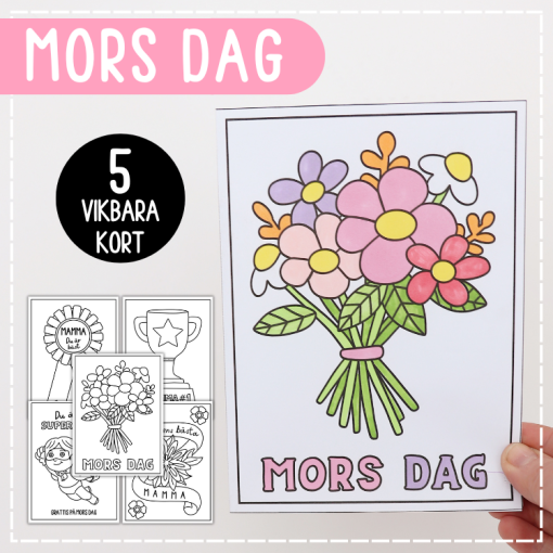 Mors dag-kort (vikbara) 5 motiv | Teach Academy Mors dag-kort (vikbara) 5 motiv | Teach Academy