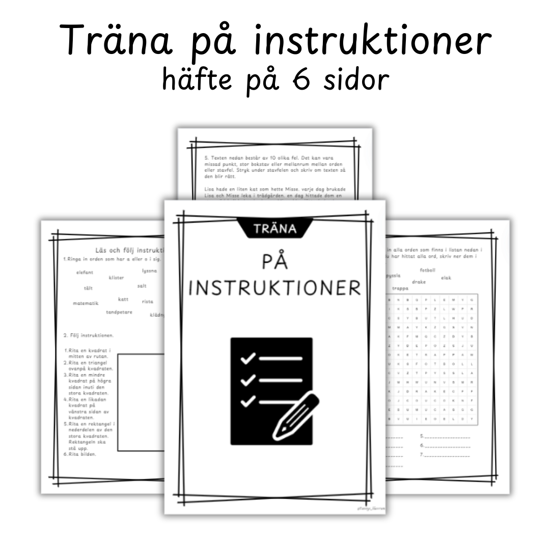 Häfte-träna på instruktioner | Teach Academy Häfte-träna på instruktioner | Teach Academy